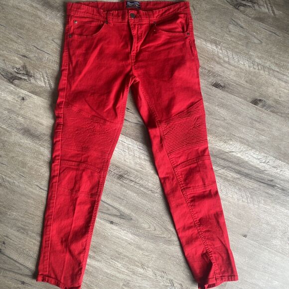 Pj Mark | Jeans | Pj Mark Red Denim Straight Jeans Mens Pants 36x34 ...